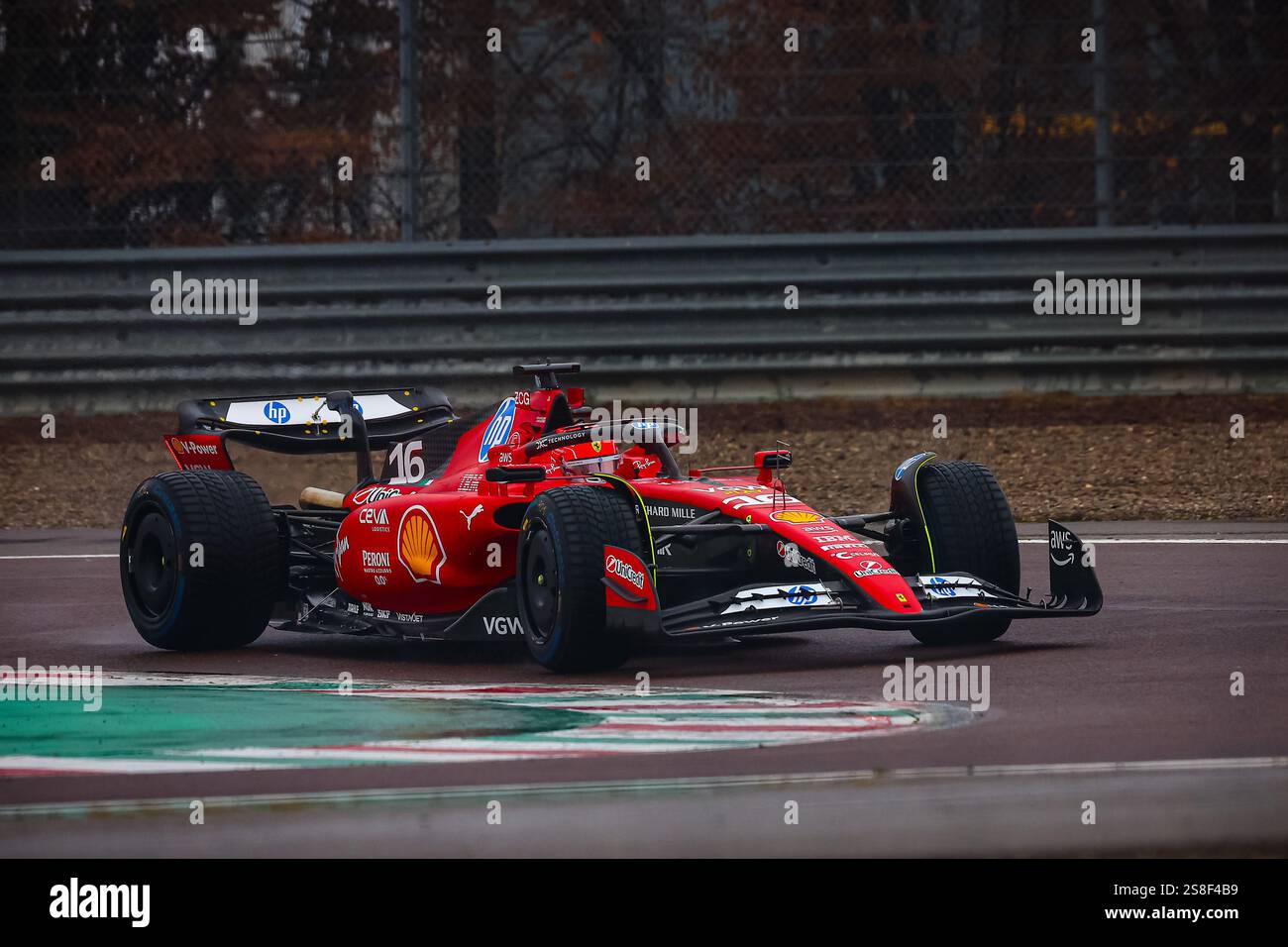 Fiorano, Italy. 22nd Jan, 2025. #16 Charles Leclerc, Scuderia Ferrari ...