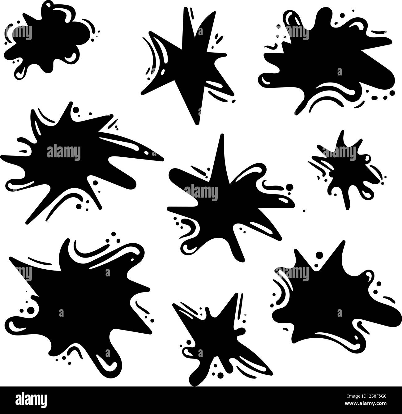 Lines drips white background Black and White Stock Photos & Images - Alamy