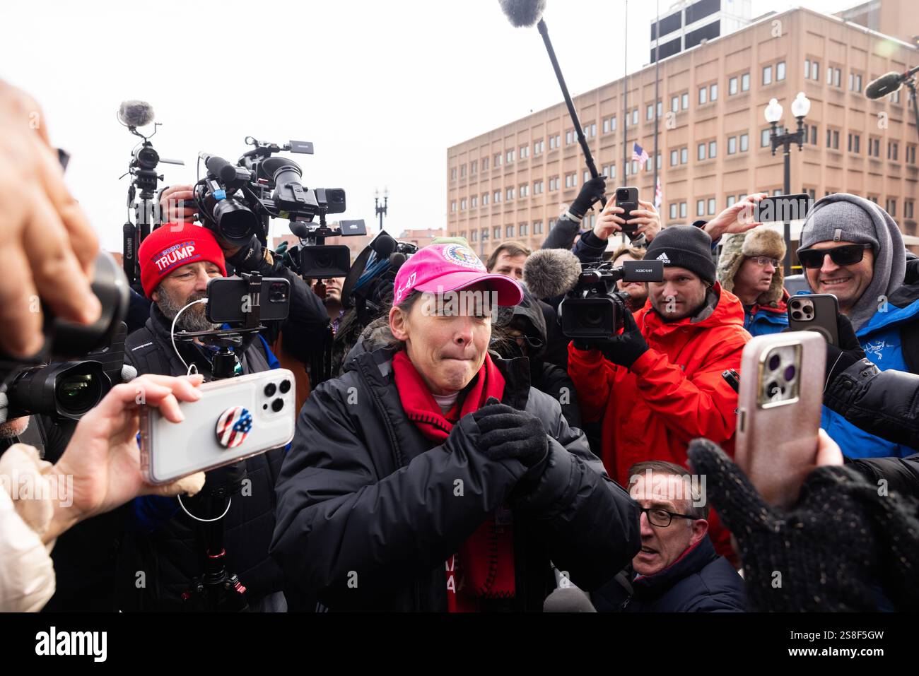 Washington, United States. 21st Jan, 2025. After being released Rachel ...