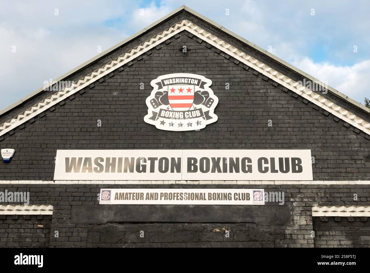 Washington Boxing Club logo and signage, England, UK Stock Photo - Alamy