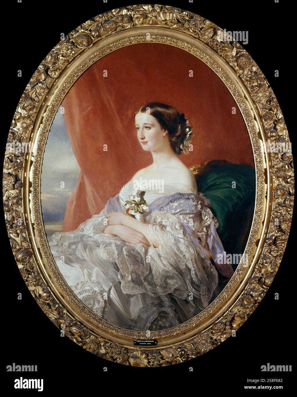 Portrait of Imperatrice Eugenie. Painting by Ange Tissier (1814 - 1876 ...