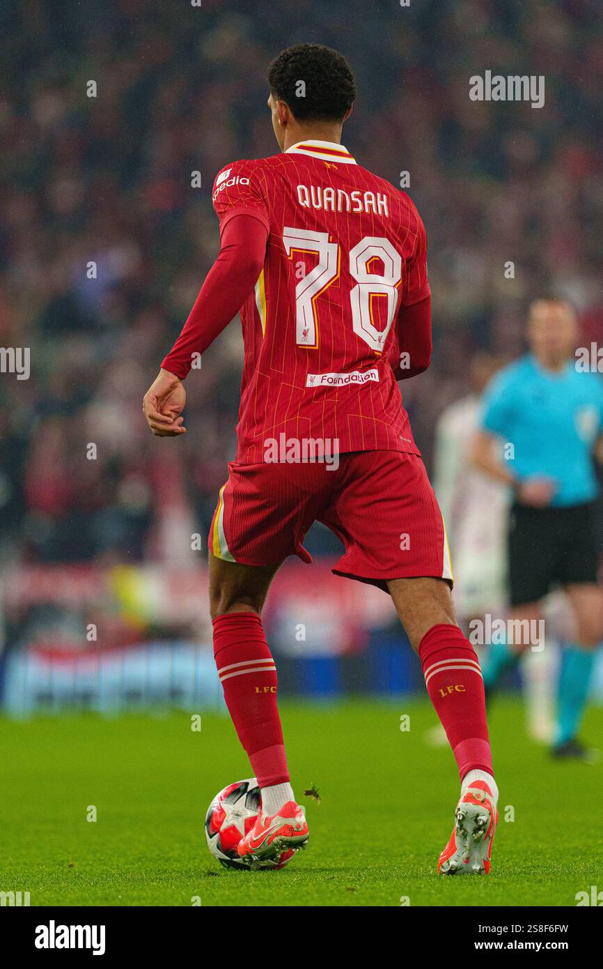 Jarell Quansah of Liverpool in action during the UEFA Champions League ...