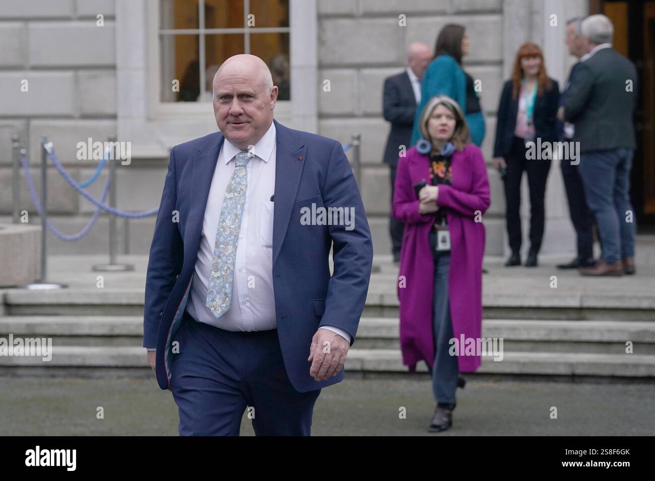 Independent TD Noel Grealish leaves Leinster House, Dublin, where The ...