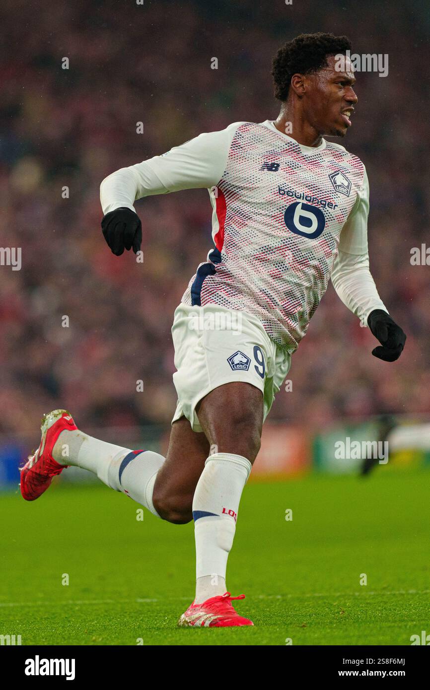 Jonathan David of Lille in action during the UEFA Champions League ...