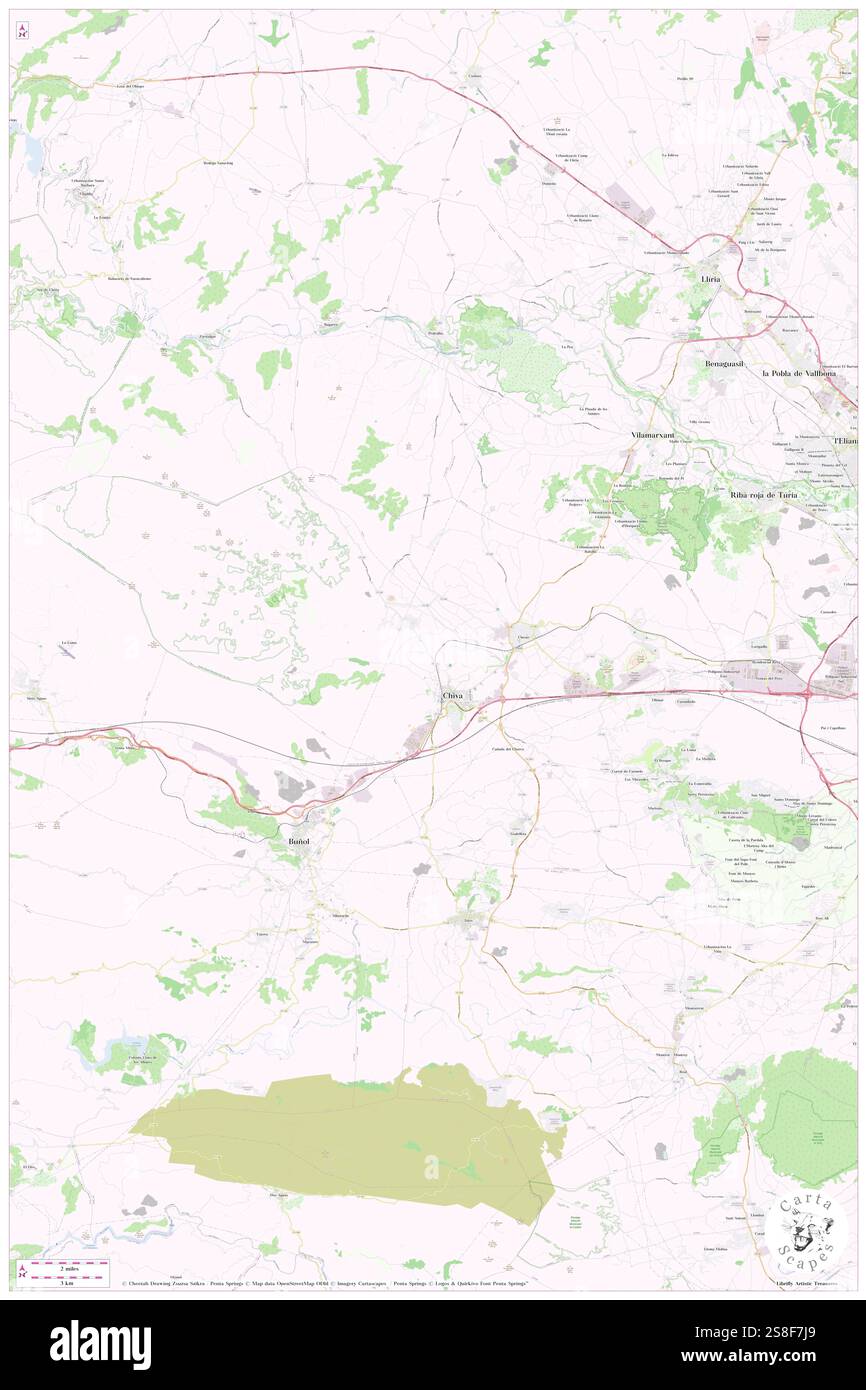 Chiva, Província de València, ES, Spain, Valencia, N 39 29' 0'', S 0 44 ...