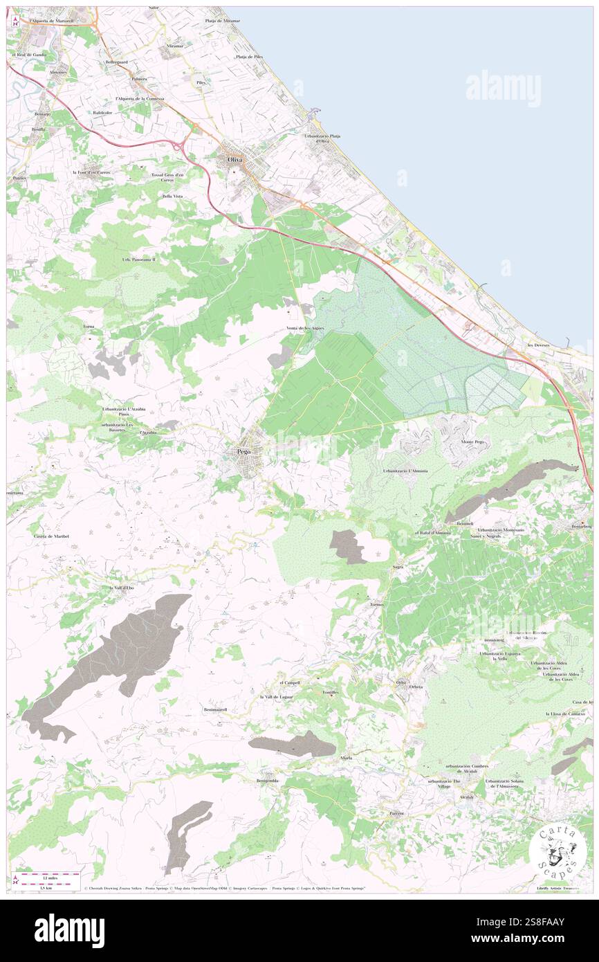 Pego, Provincia de Alicante, ES, Spain, Valencia, N 38 50' 34'', S 0 7 ...