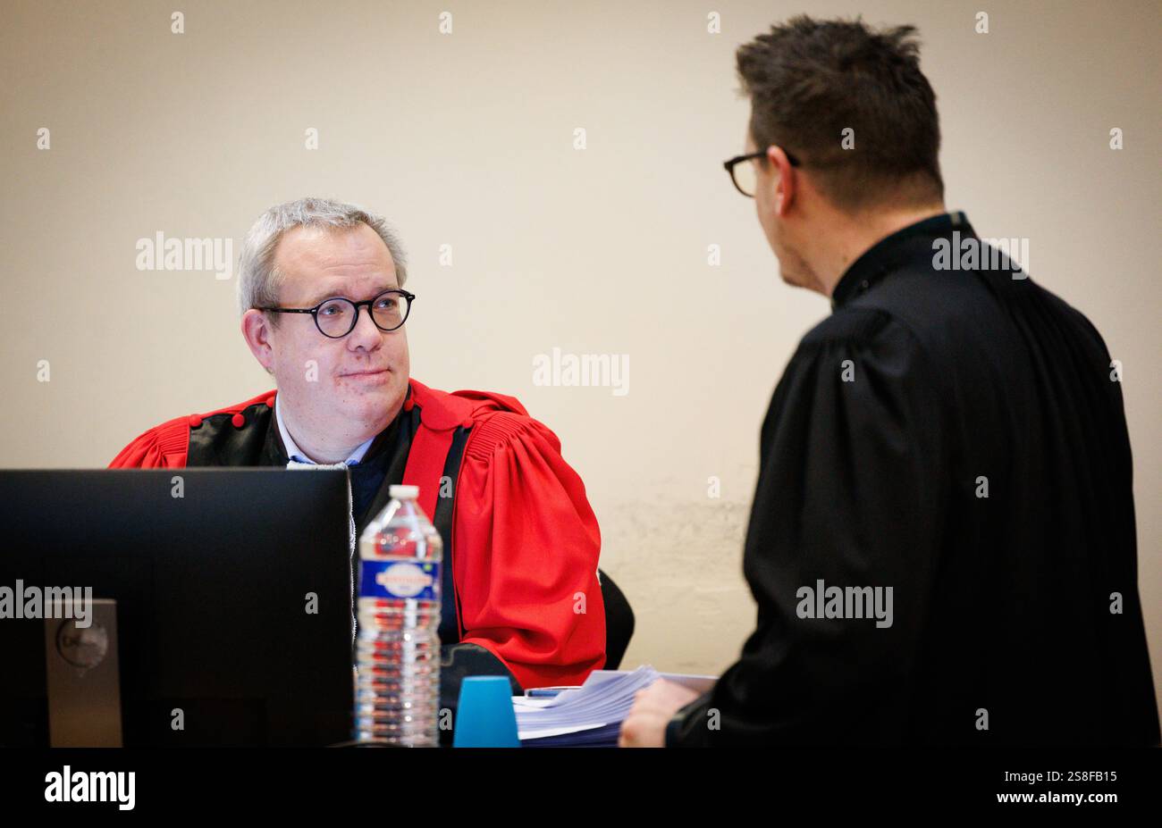 Mons, Belgium. 22nd Jan, 2025. Public prosecutor Damien Vervaeren ...
