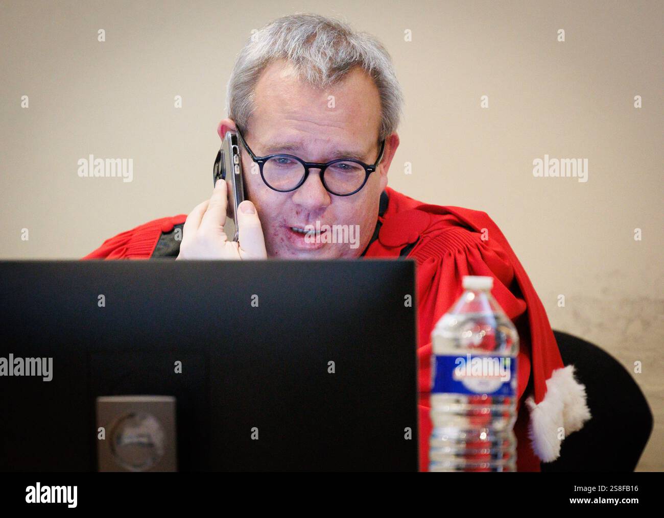 Mons, Belgium. 22nd Jan, 2025. Public prosecutor Damien Vervaeren ...