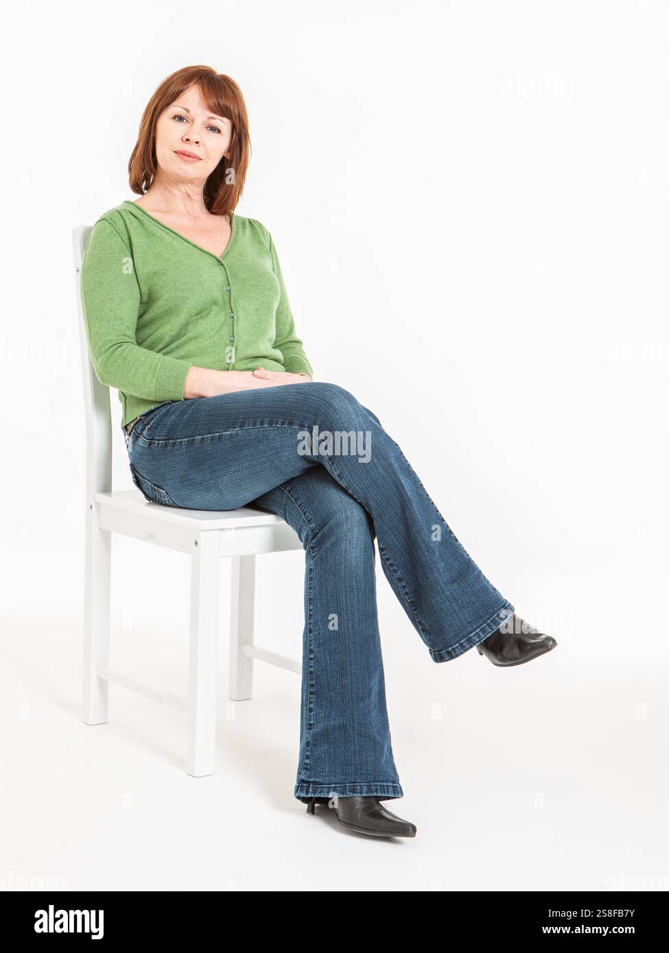 Relaxed Attention. A confident expression and body language from a ...