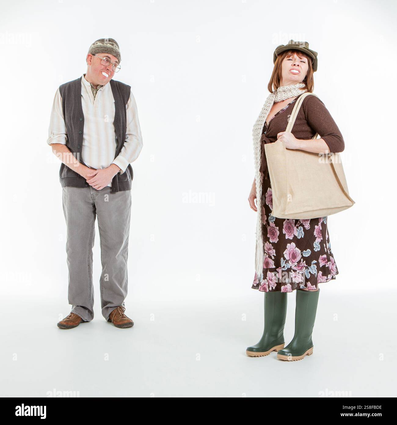 A comedy caricature of an unlikely odd couple - a snooty upper crust ...