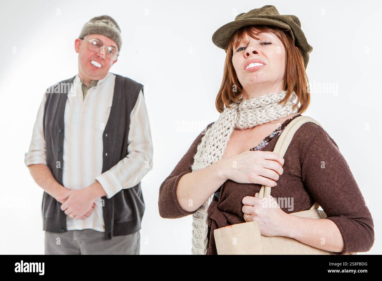 A comedy caricature of an unlikely odd couple - a snooty upper crust ...