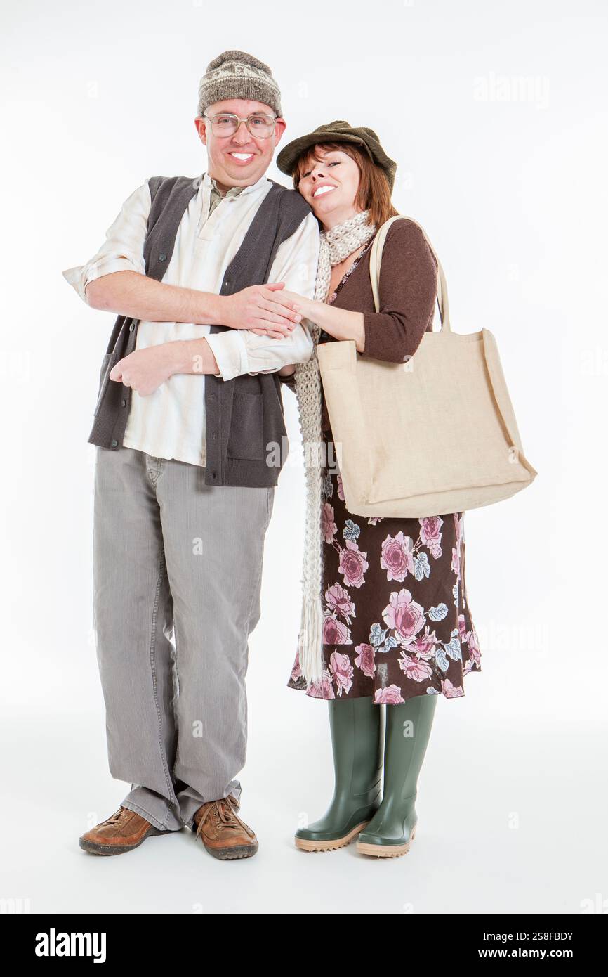 A comedy caricature of an unlikely odd couple - a snooty upper crust ...