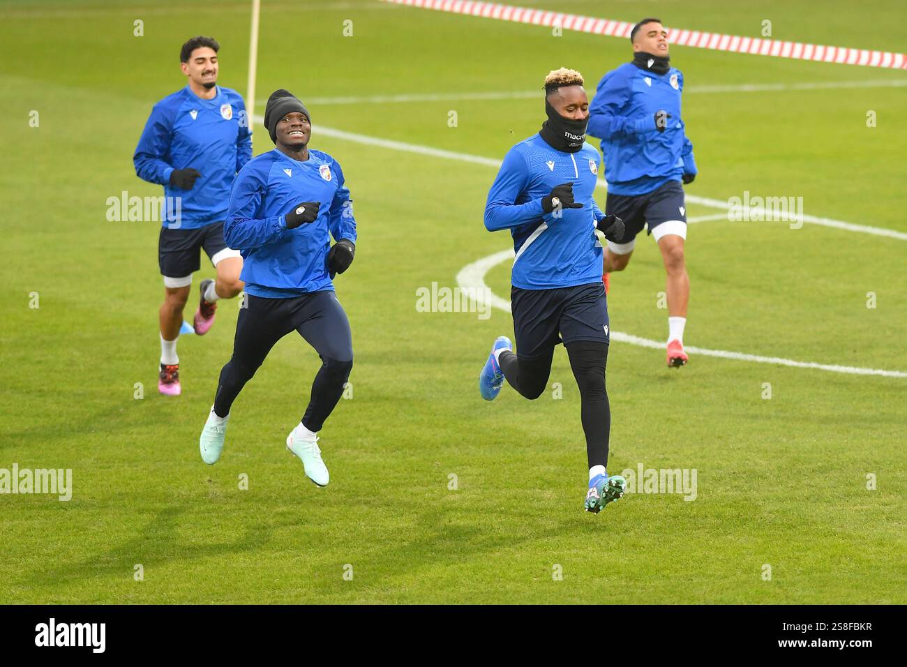 Pilsen, Czech Republic. 22nd Jan, 2025. Football players of FC Viktoria ...
