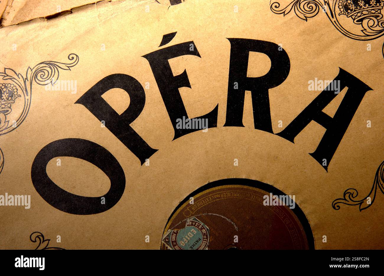Classic opera record on vintage packaging showcasing timeless musical ...
