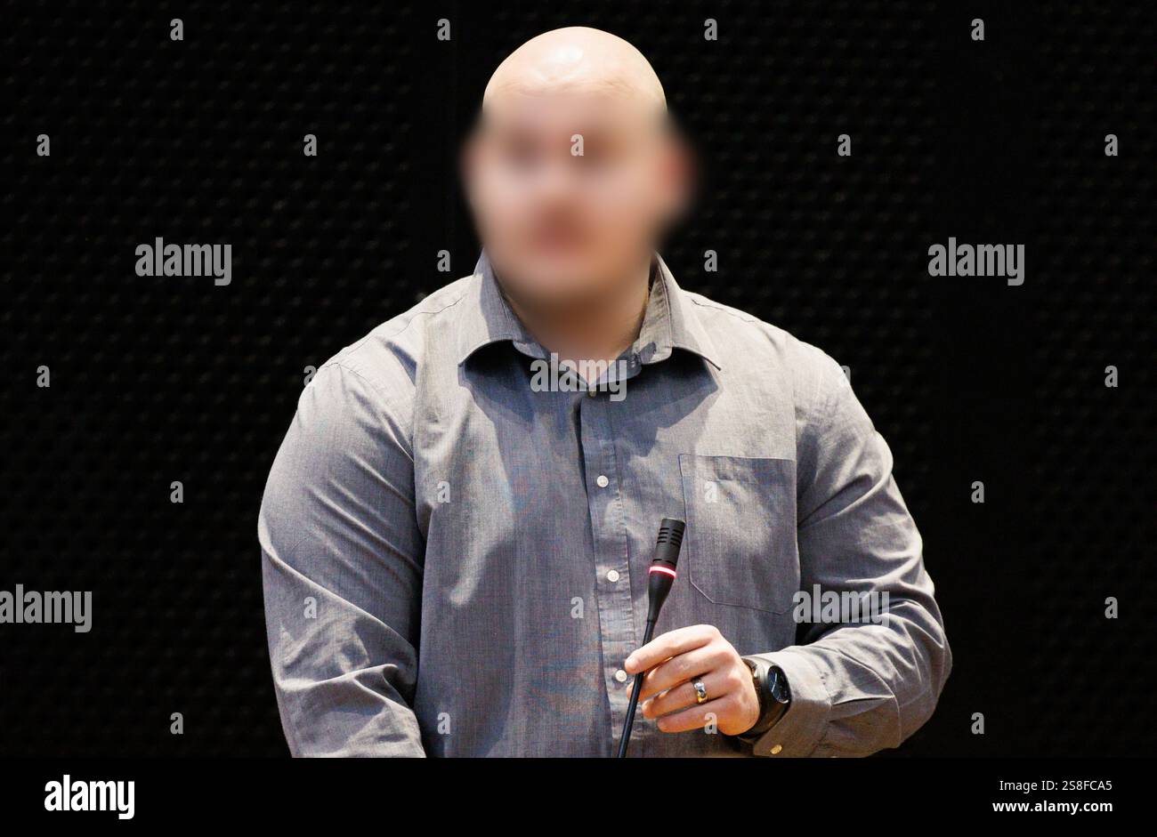 Accused Logan Depauw pictured during the composition of the jury for ...