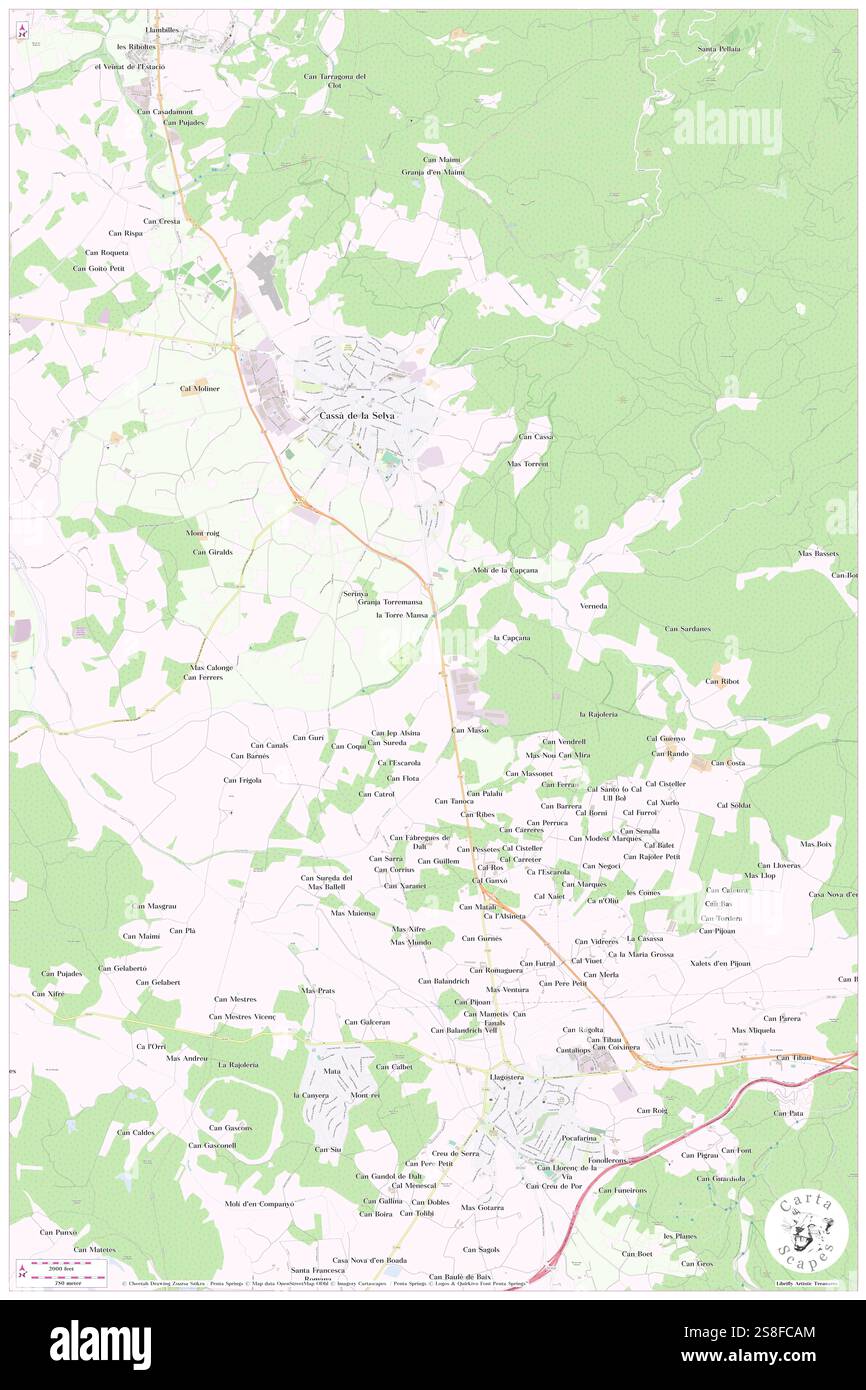 Serina, Província de Girona, ES, Spain, Catalonia, N 41 52' 0'', N 2 52 ...