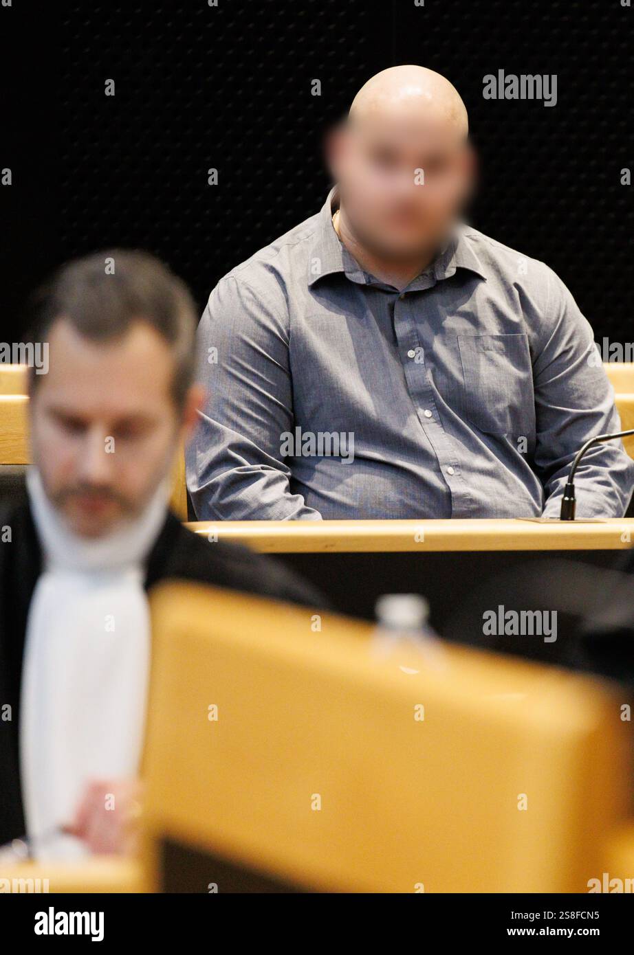 Accused Logan Depauw pictured during the composition of the jury for ...
