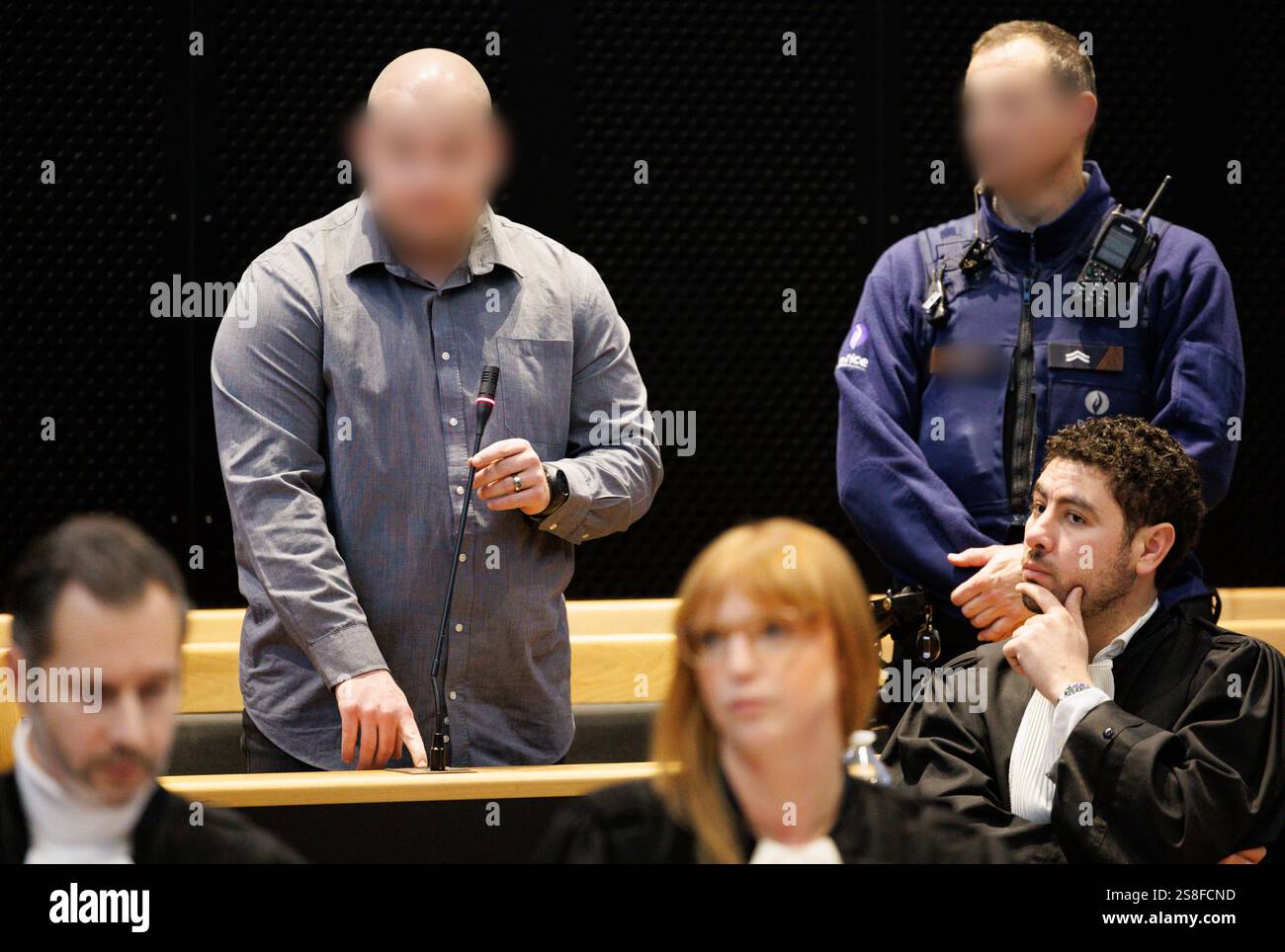 Accused Logan Depauw pictured during the composition of the jury for ...
