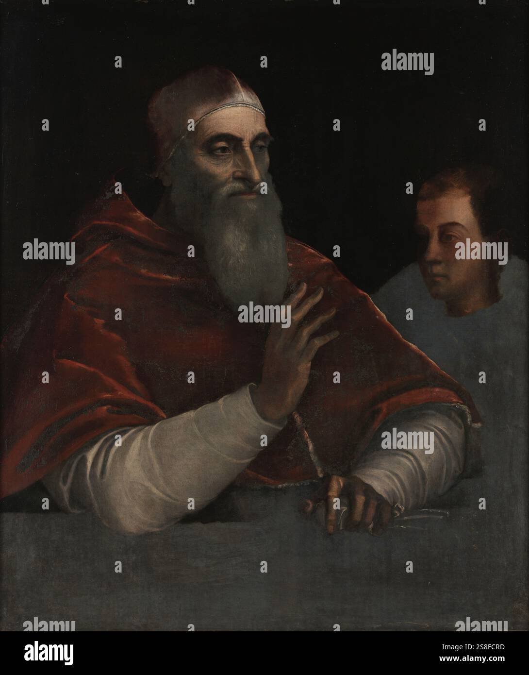 Portrait of Pope Paul III with nephew y Sebastiano del Piombo Stock ...