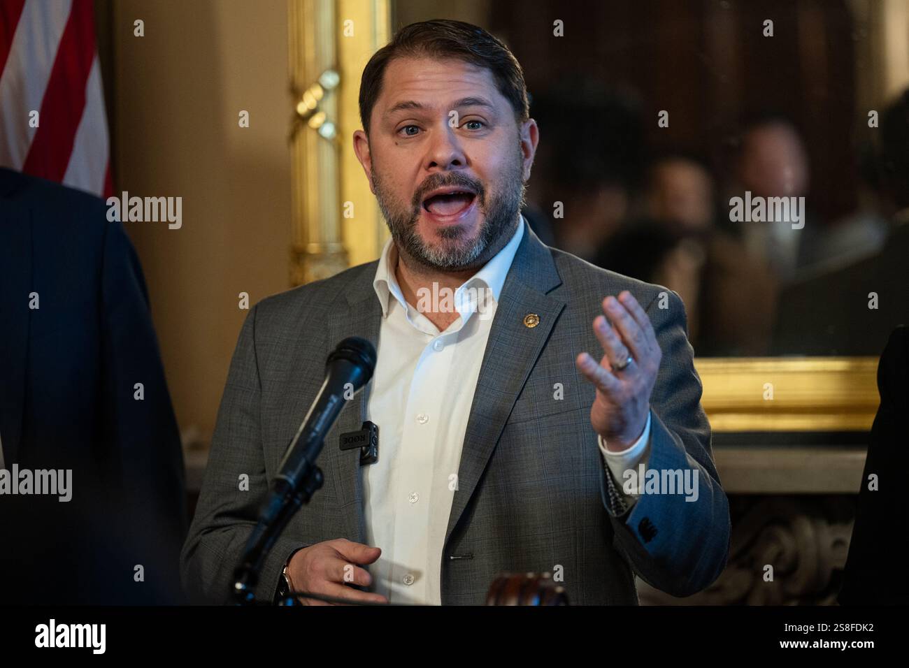 Washington, United States. 22nd Jan, 2025. Senator Ruben Gallego D-AZ ...