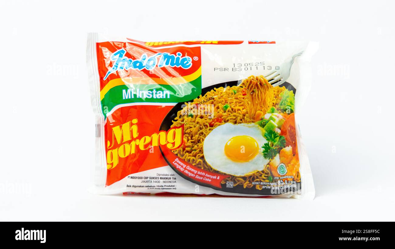 Indomie Mie Goreng (fried noodles) instant noodles in supermarket ...