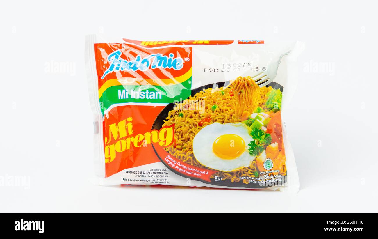 Indomie Mie Goreng (fried noodles) instant noodles in supermarket ...