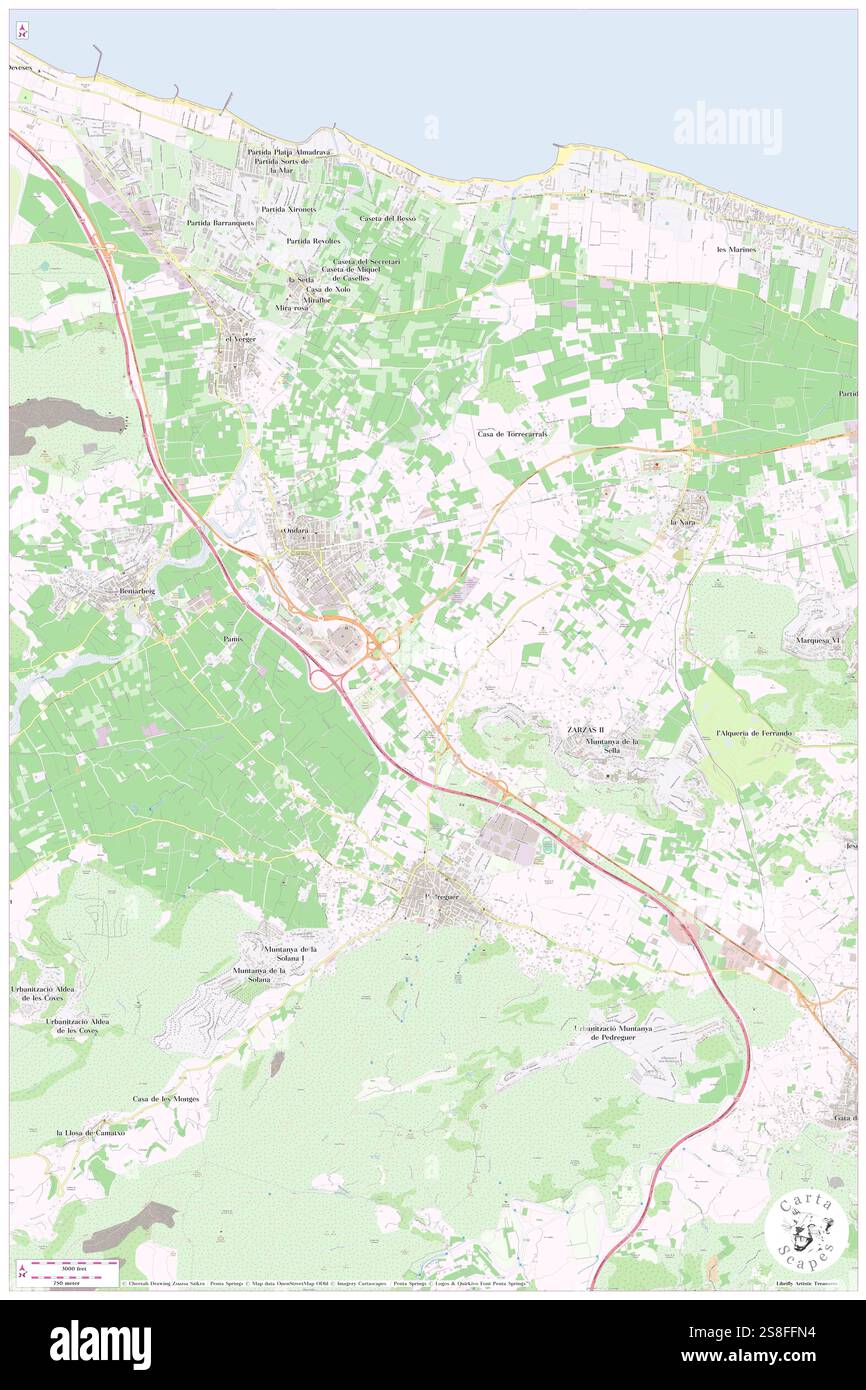 Tosals, Provincia de Alicante, ES, Spain, Valencia, N 38 49' 0'', N 0 1 ...