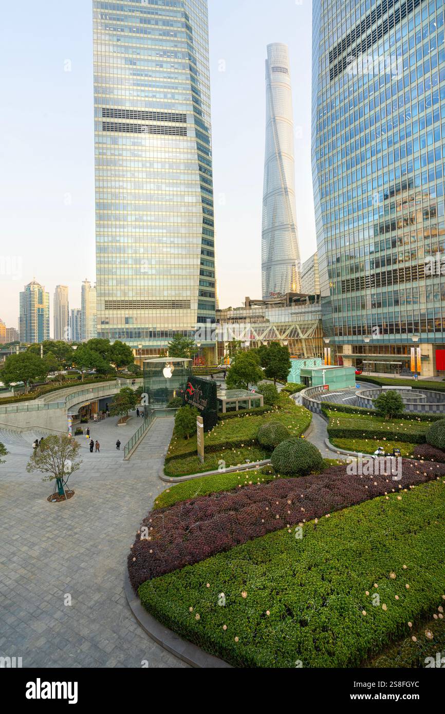 Shanghai, China. January 8, 2025. the panoramic view of the Shanghai ...
