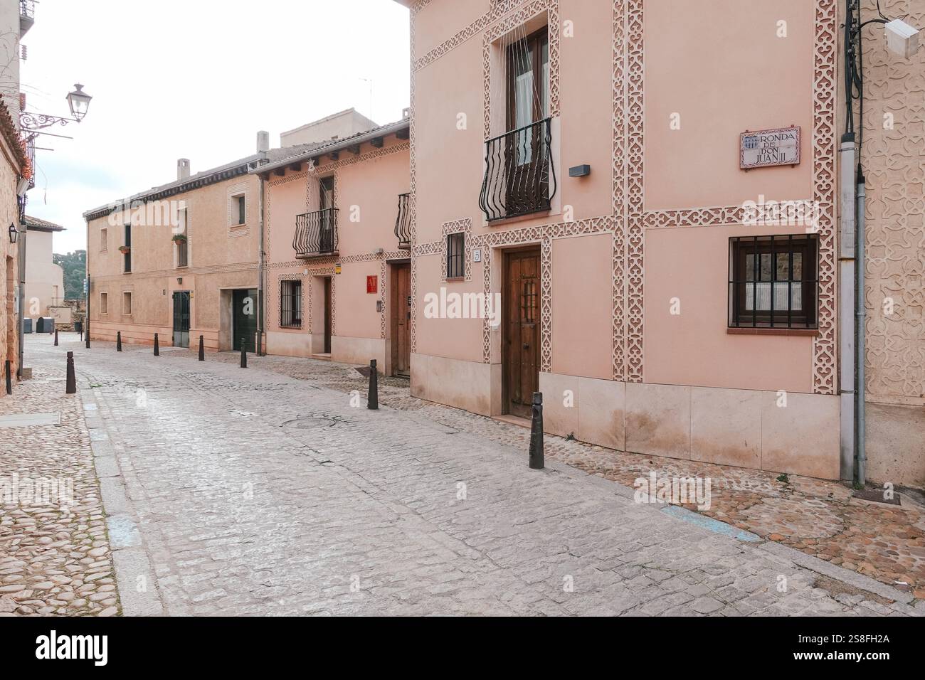 A building in Segovia, Spain, featuring Moorish-style design elements ...