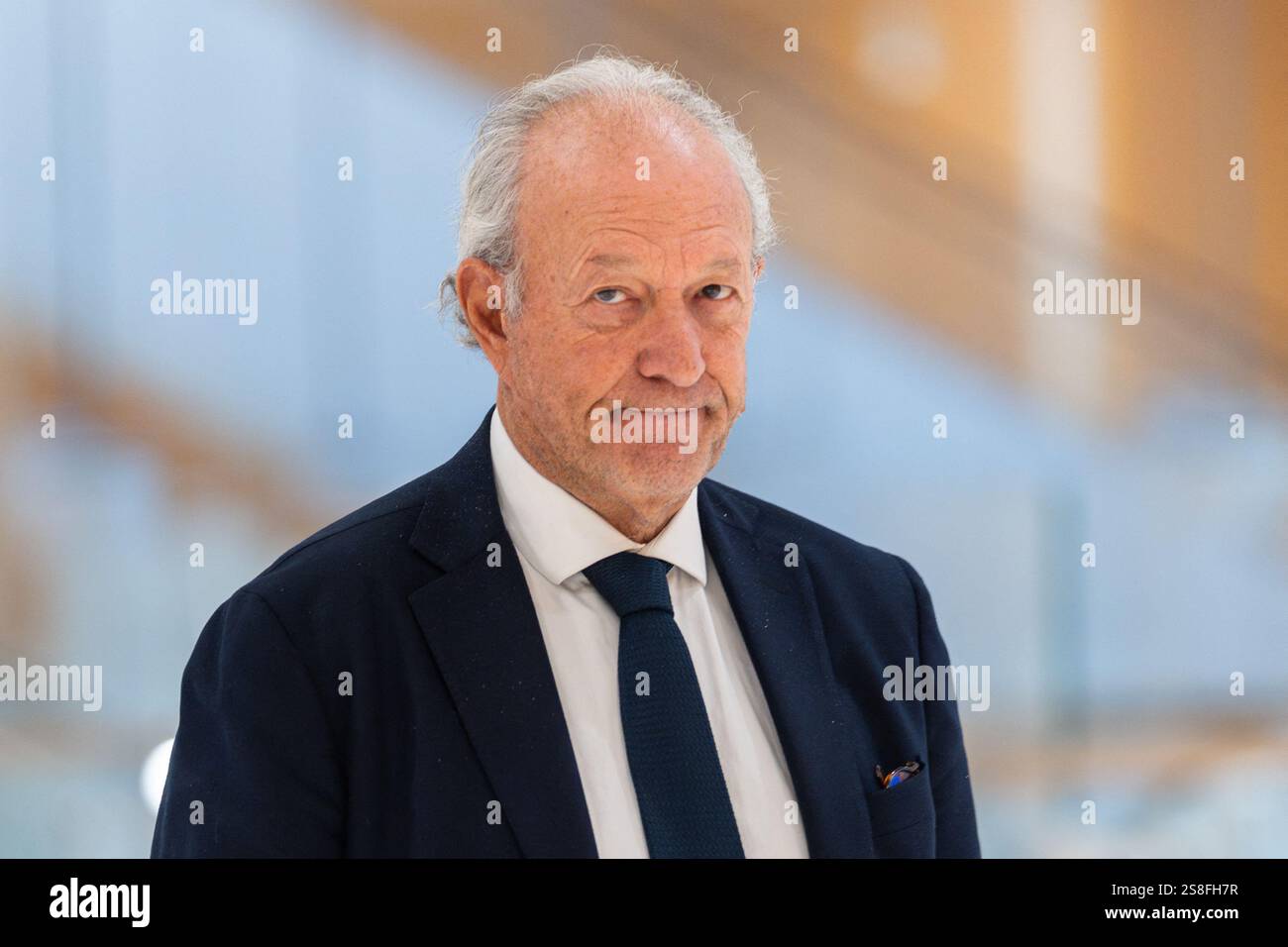 Paris, France. 22nd Jan, 2025. Thierry Gaubert during a break for his ...