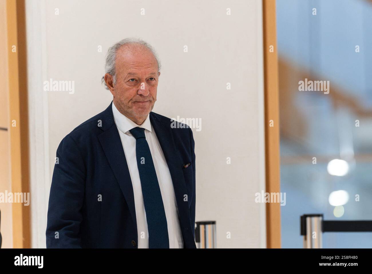 Paris, France. 22nd Jan, 2025. Thierry Gaubert during a break for his ...
