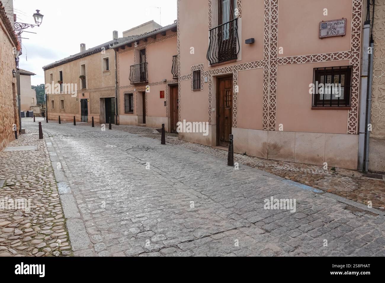 A building in Segovia, Spain, featuring Moorish-style design elements ...