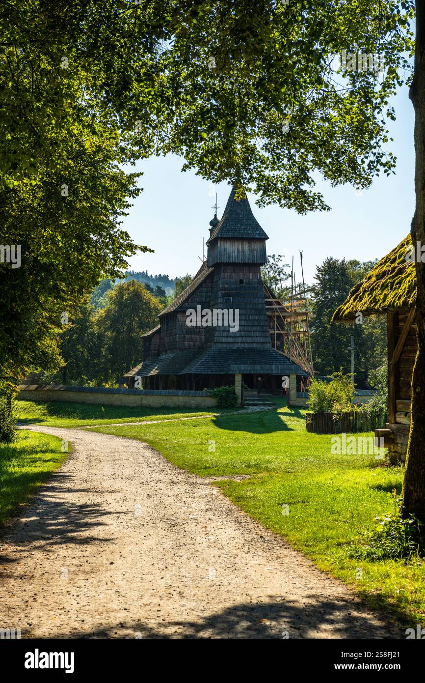 Traditional architecture of polish village. Entography and folklore in ...