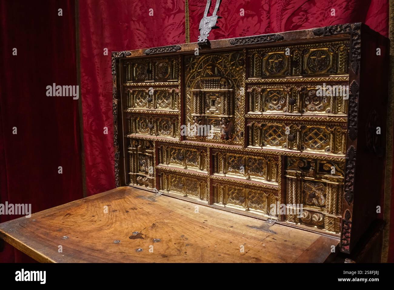 Artifacts and intricate details inside Alcázar de Segovia, Spain ...