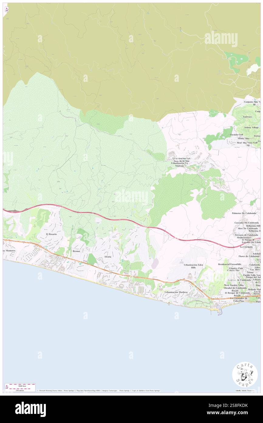 Map of marbella spain hi-res stock photography and images - Alamy