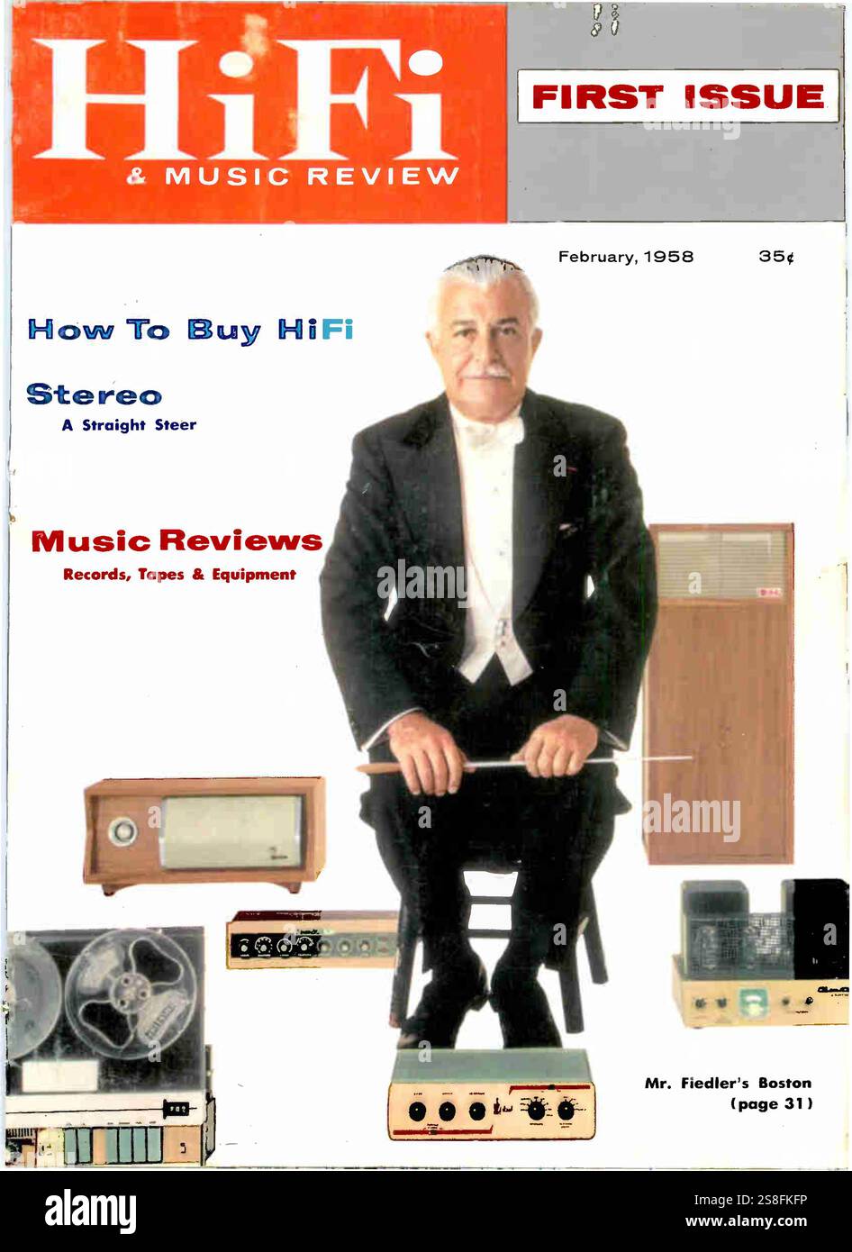 1958 February HiFi & Music review First Issue Magazine Cover - Mr ...