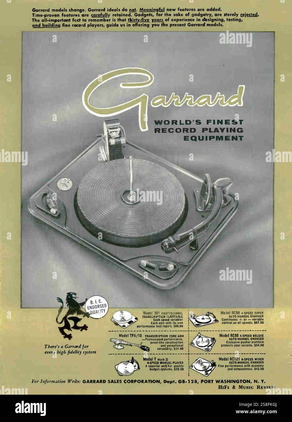 Record player 1950s hi-res stock photography and images - Alamy