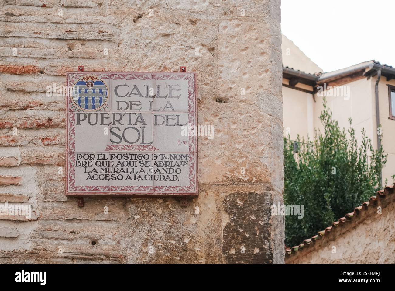 The Jewish Quarter in Segovia, Spain. Historic neighborhood with narrow ...