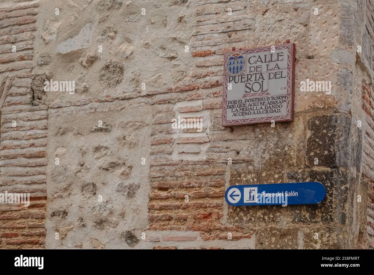 The Jewish Quarter in Segovia, Spain. Historic neighborhood with narrow ...