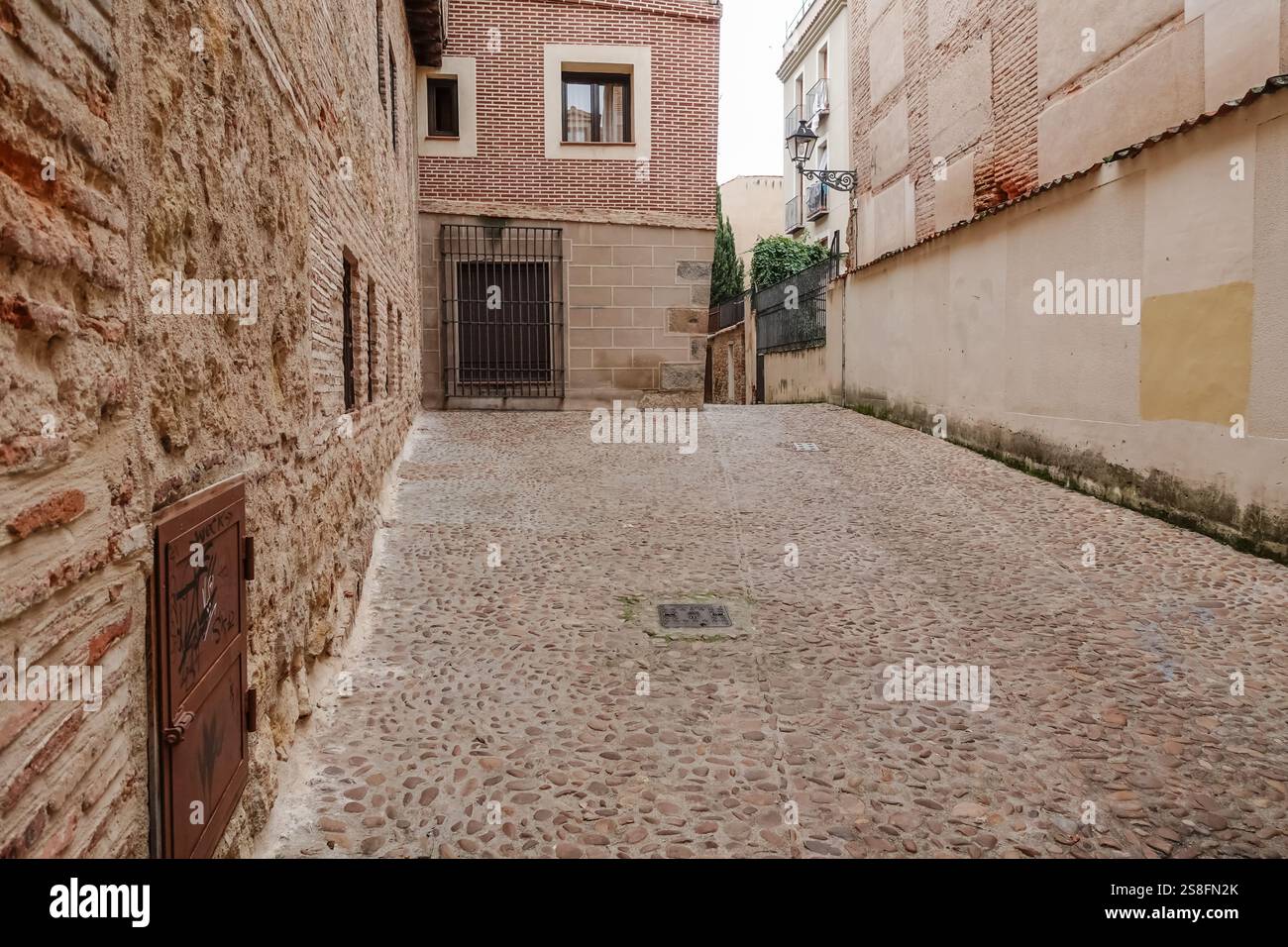 The Jewish Quarter in Segovia, Spain. Historic neighborhood with narrow ...