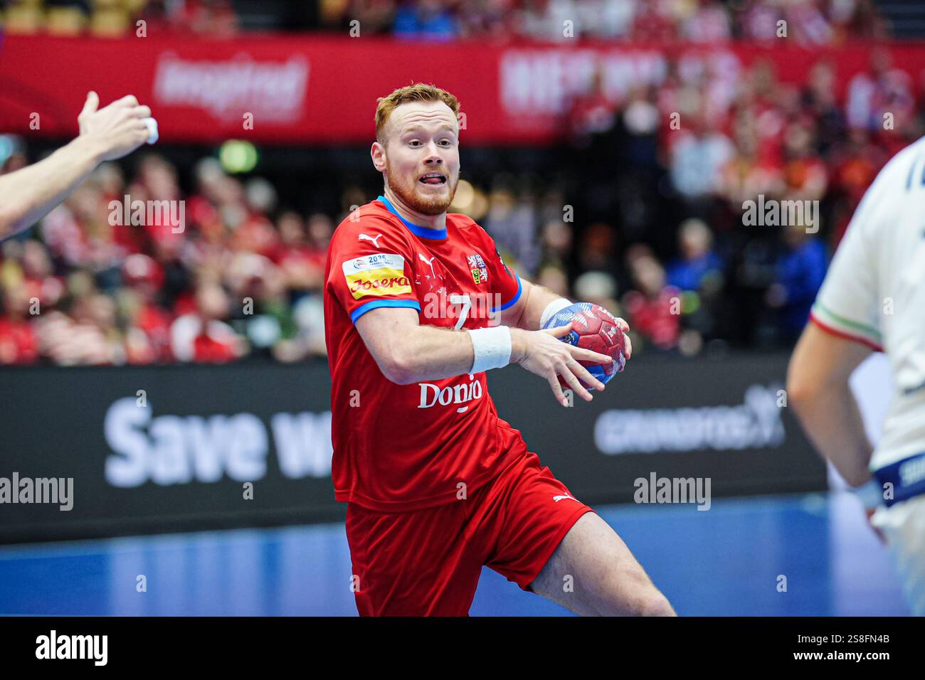 Tomas Piroch (Tschechien, #07) DEN, Tschechien vs. Italien, Handball ...