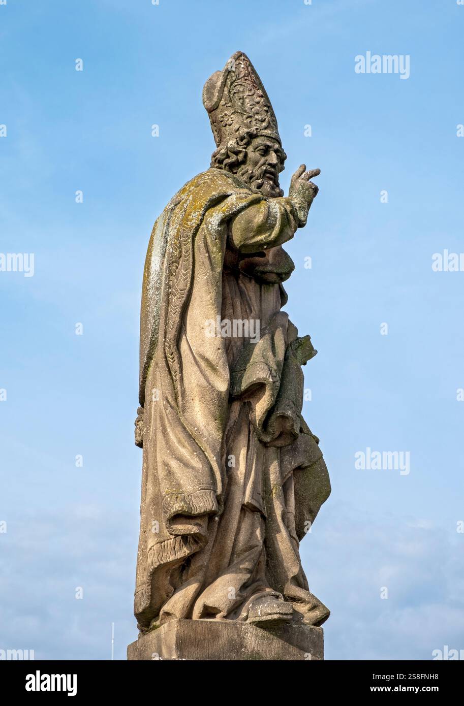 Statue of Adalbert of Prague, Charles Bridge, Prague - Praha, Czech ...