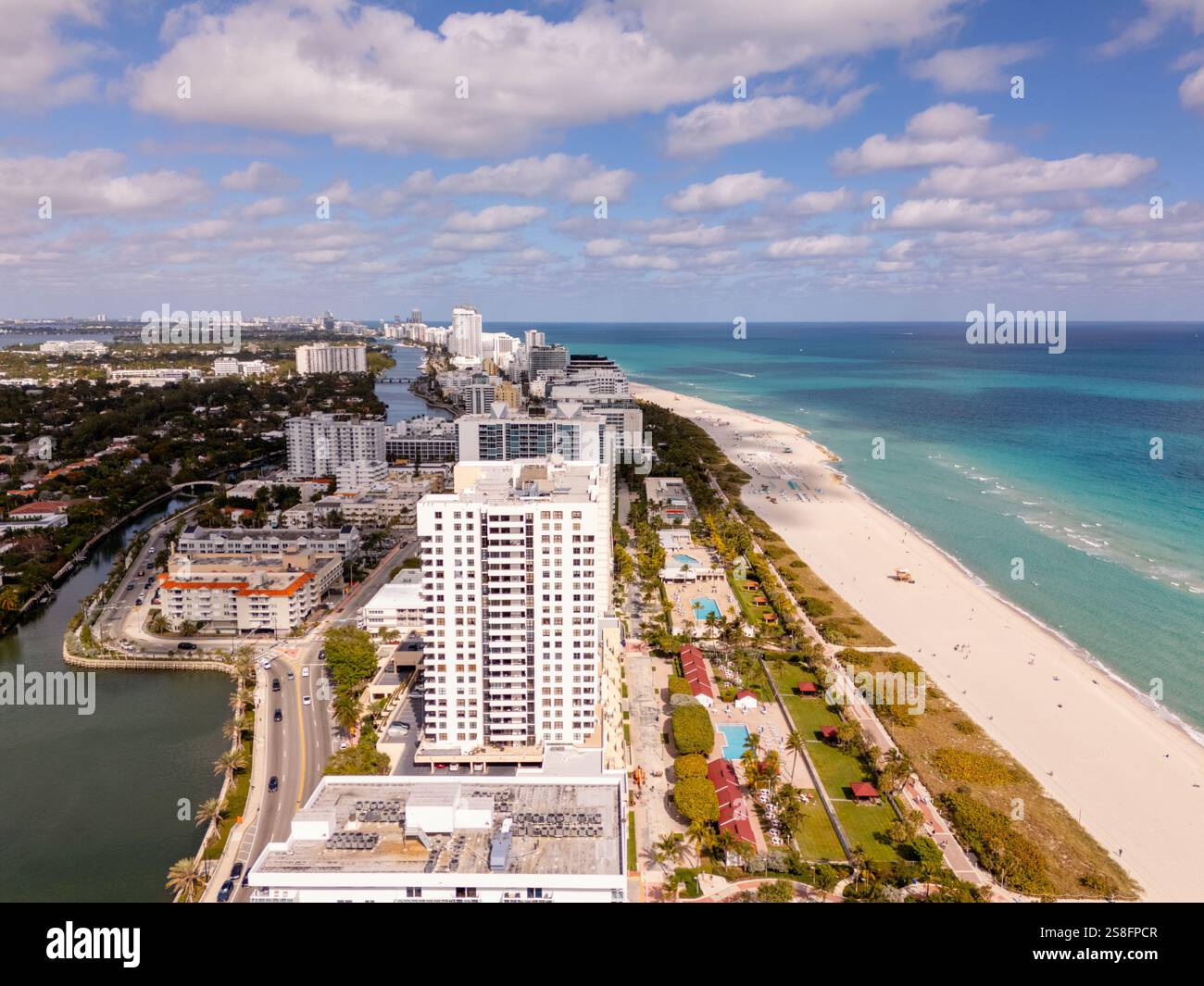 Beautiful Miami ocean views Stock Photo - Alamy