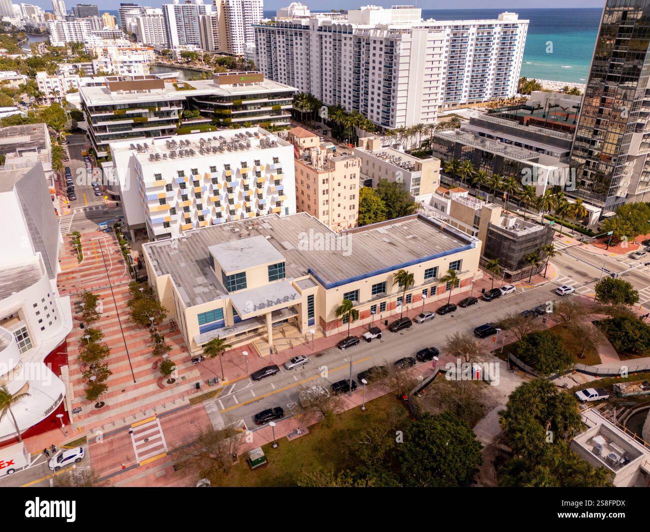Miami Beach, FL, USA - January 10, 2025: Miami Beach Library 22nd ...