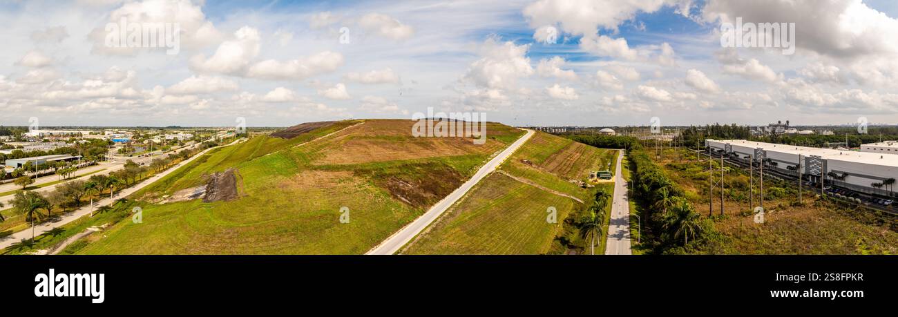 Aerial photo of a landfill Davie Florida 2025 Stock Photo - Alamy