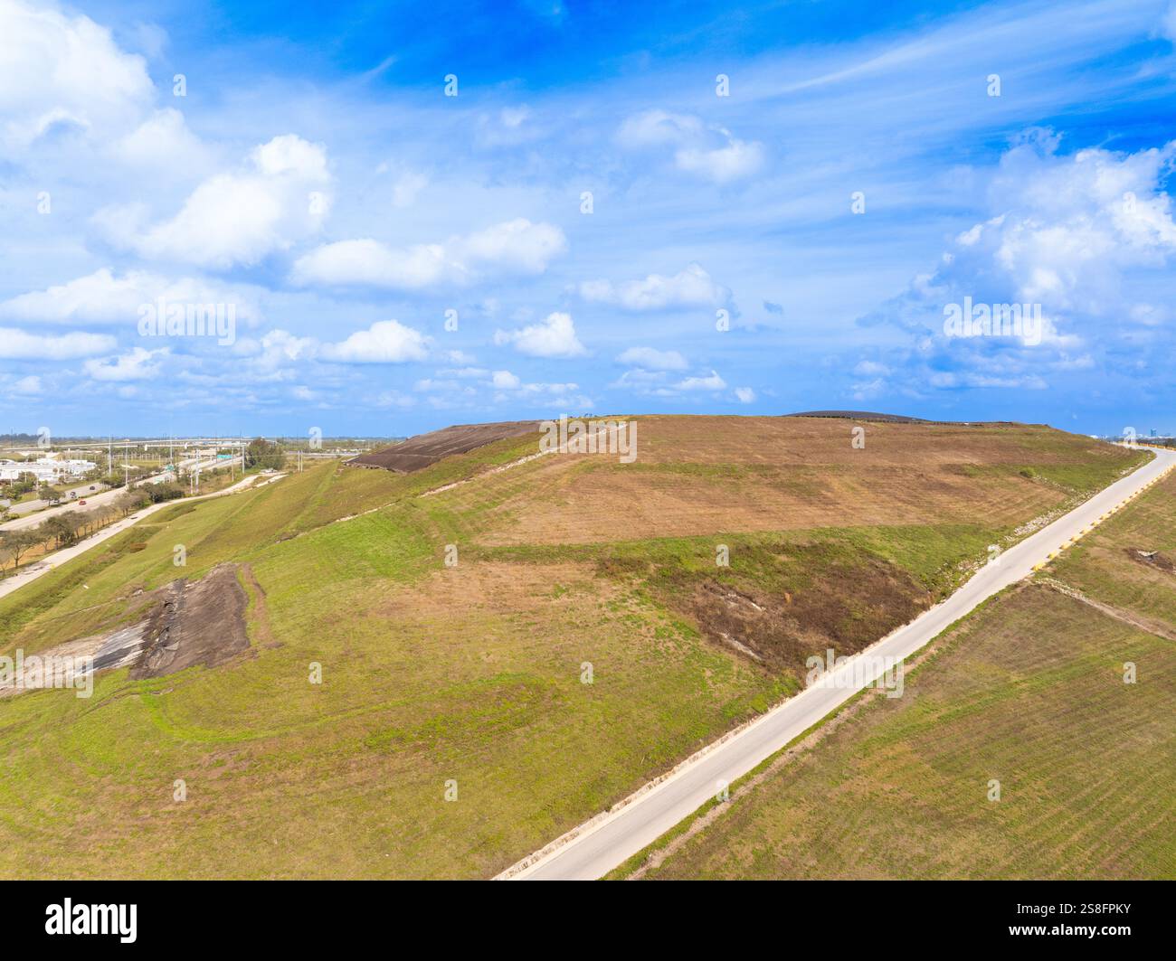 Aerial photo of a landfill Davie Florida 2025 Stock Photo - Alamy