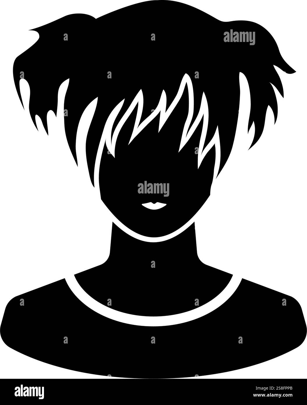 Avatar headshot icon Black and White Stock Photos & Images - Alamy