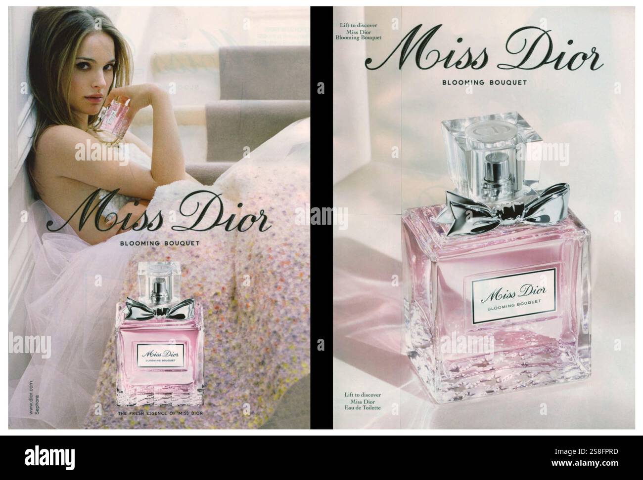 2014-2015 Miss Dior Blooming Bouget eau de toilette ad Stock Photo - Alamy