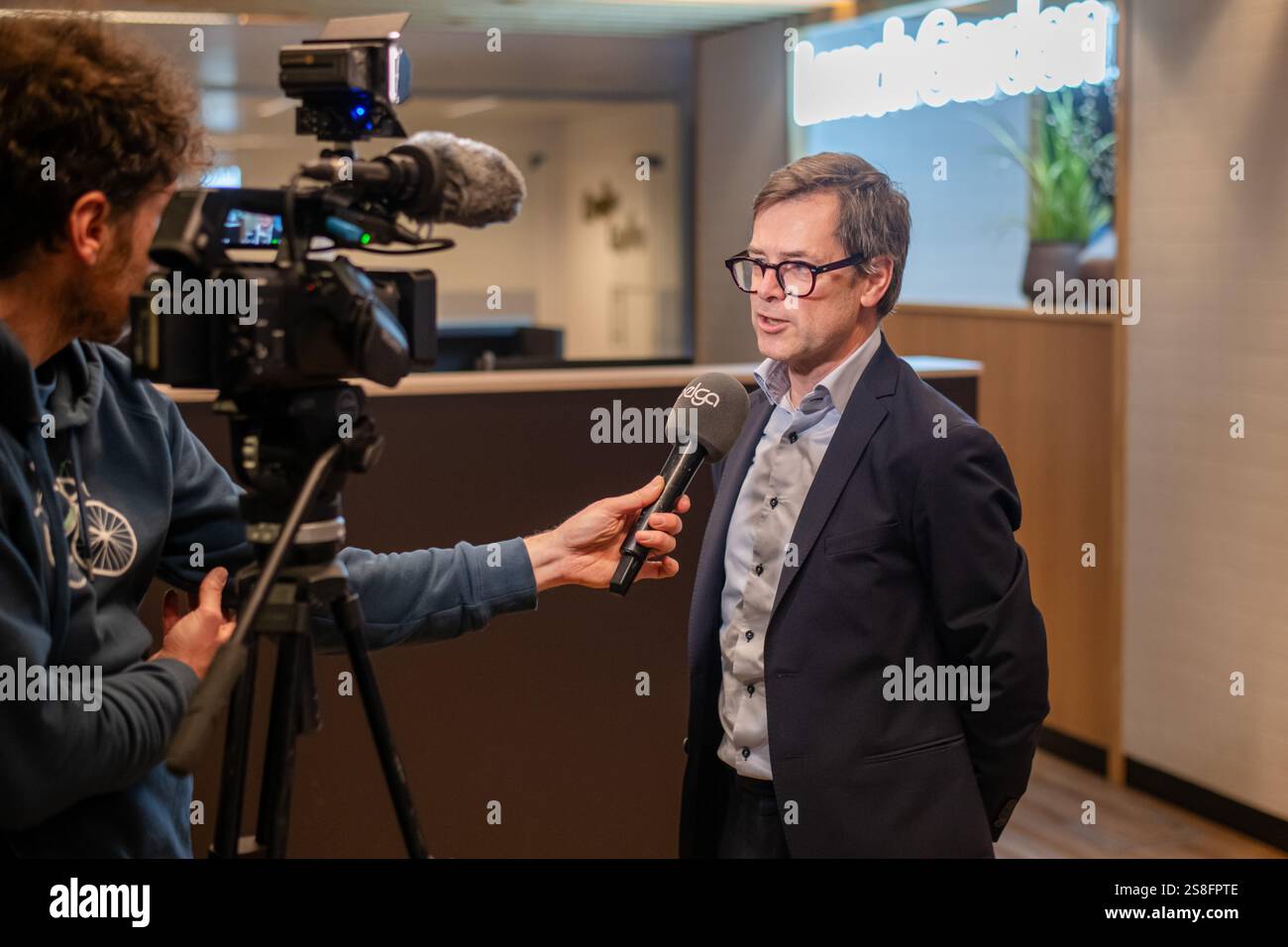 Brussels, Belgium. 22nd Jan, 2025. CEO CIM Capital Erik Verkest is ...