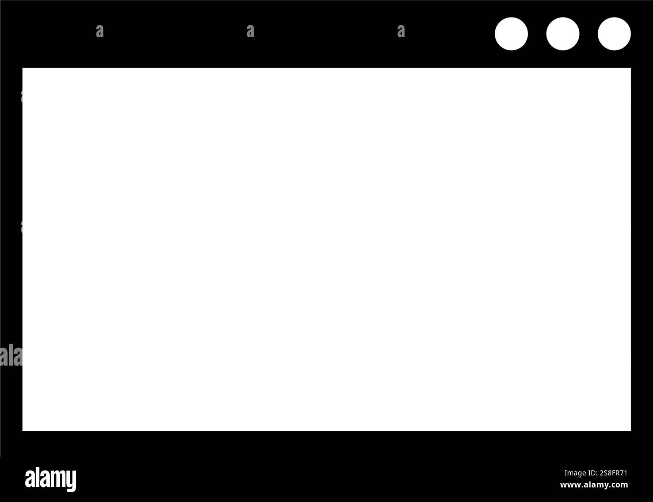 Minimalist vector icon of a web browser window Stock Vector Image & Art ...